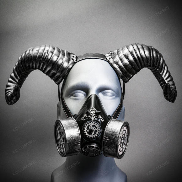 ILOVEMASKS | Accessories | Silver Devil Ram Horn Headband W Silver ...